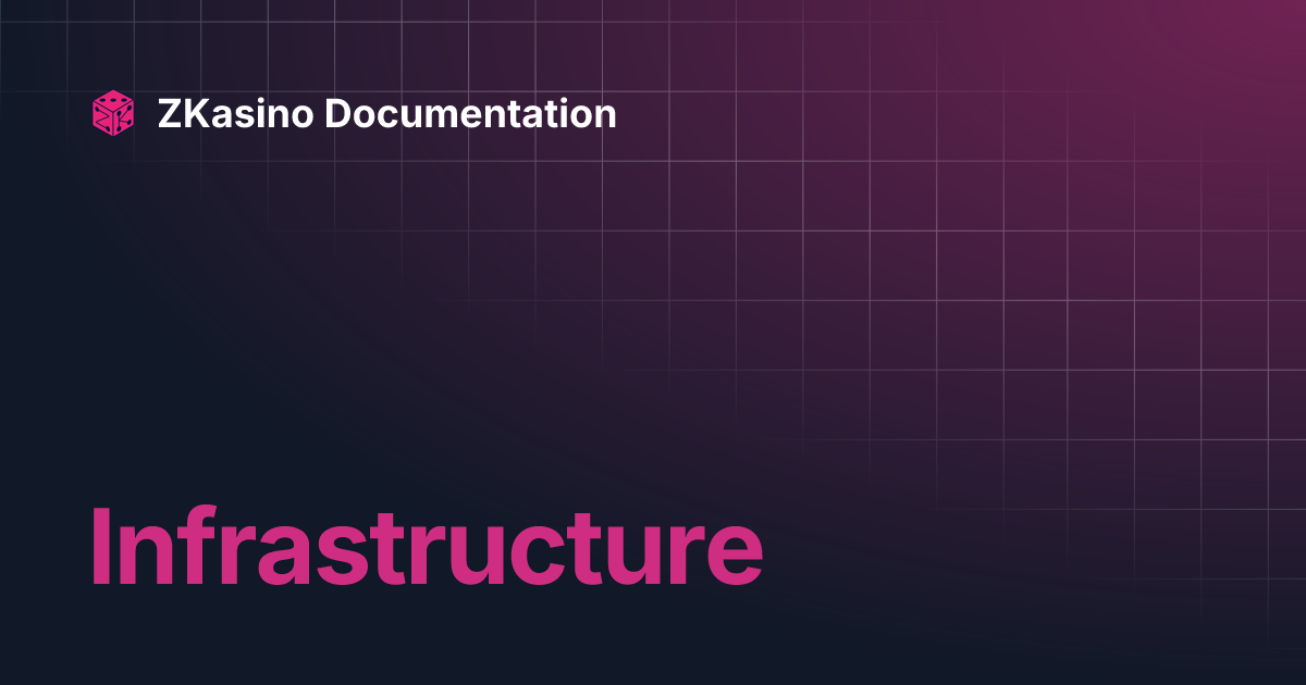 Infrastructure | ZKasino Documentation